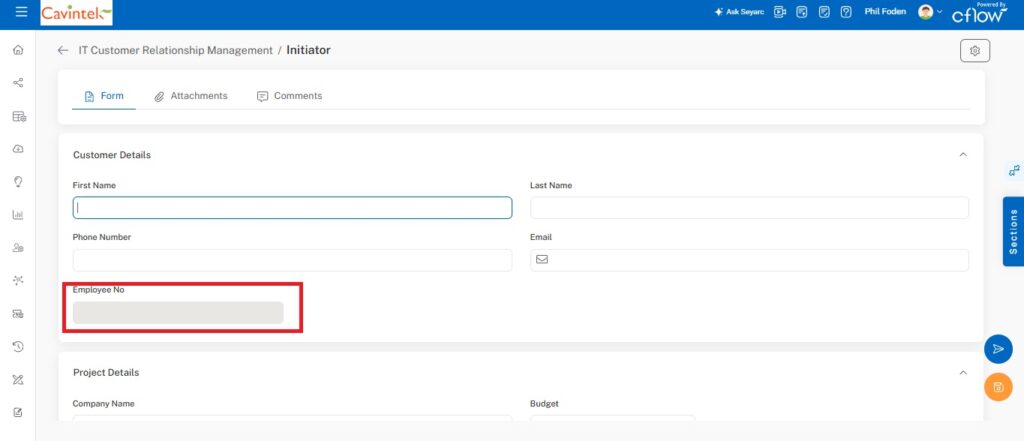 How do I make the field uneditable in a form? - Cflowapps