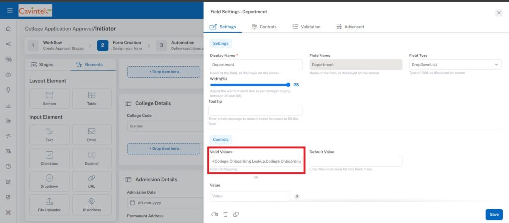 How do I populate a dropdown with values from a lookup table? - Cflowapps