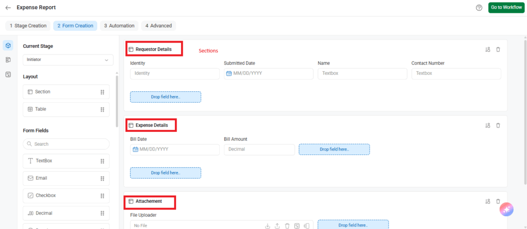 Form Creation - Cflowapps